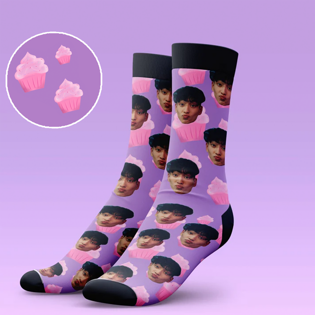 Custom Face Socks – Fluff N' Puff